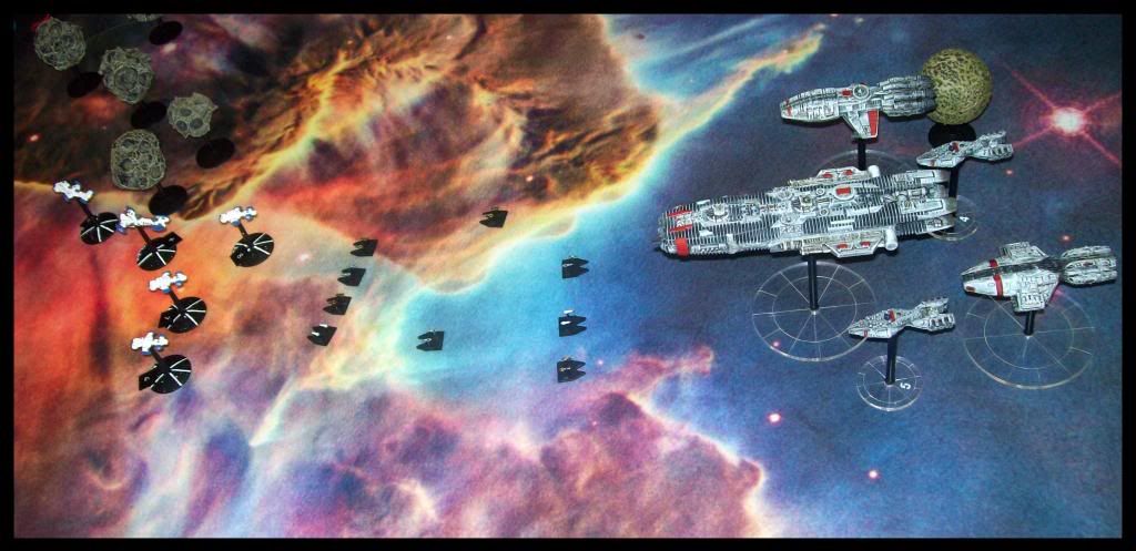 [TMP] "Full Thrust AAR: Colonial fleet vs The Space Marines" Topic